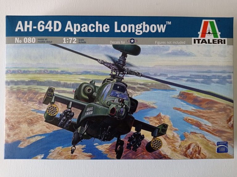 COD.ITA080 AH-64D APACHE LONGBOW. ESC 1/72 – Surmaquetas